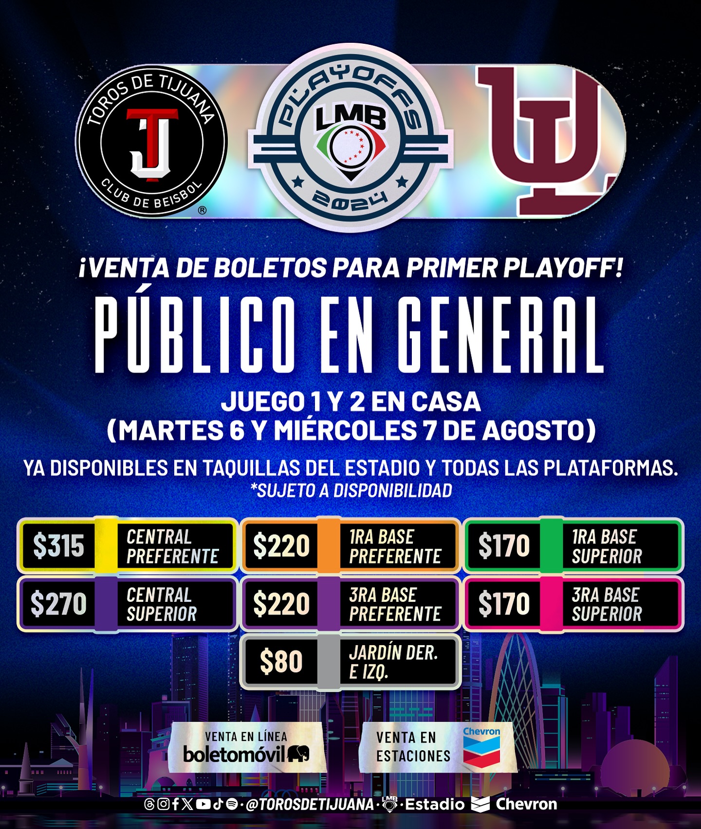 Estadio Chevron - Toros de Tijuana